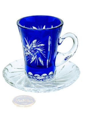 Crystal blue cup 100ml | Gifts \ For Her Colour glasses \ Form \ Cup ...